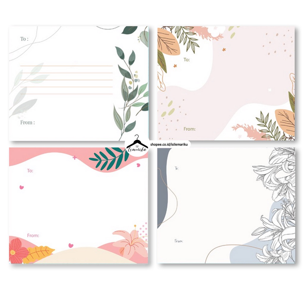 Jual Kartu Ucapan / Greeting Card Aneka Ukuran | Shopee Indonesia