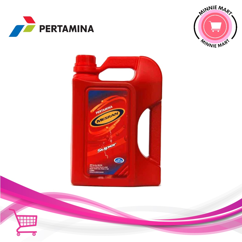 Jual Pertamina mesran super 20W-50(4L) | Shopee Indonesia