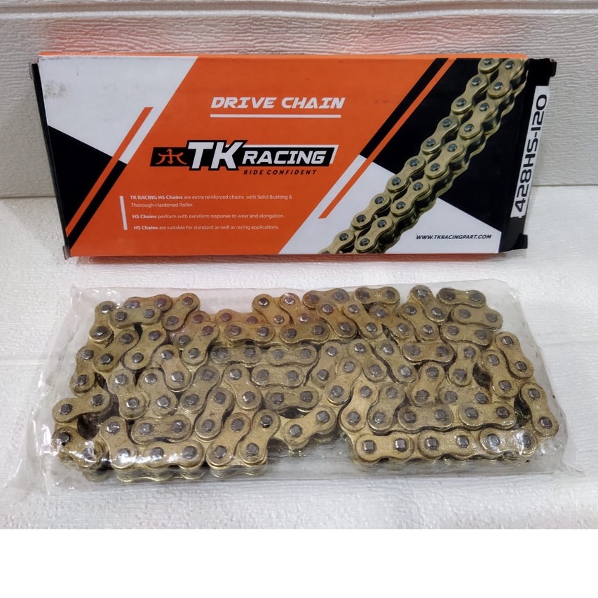 Jual TK Racing Rantai Roda Motor 428HS 120L Gold | Shopee Indonesia