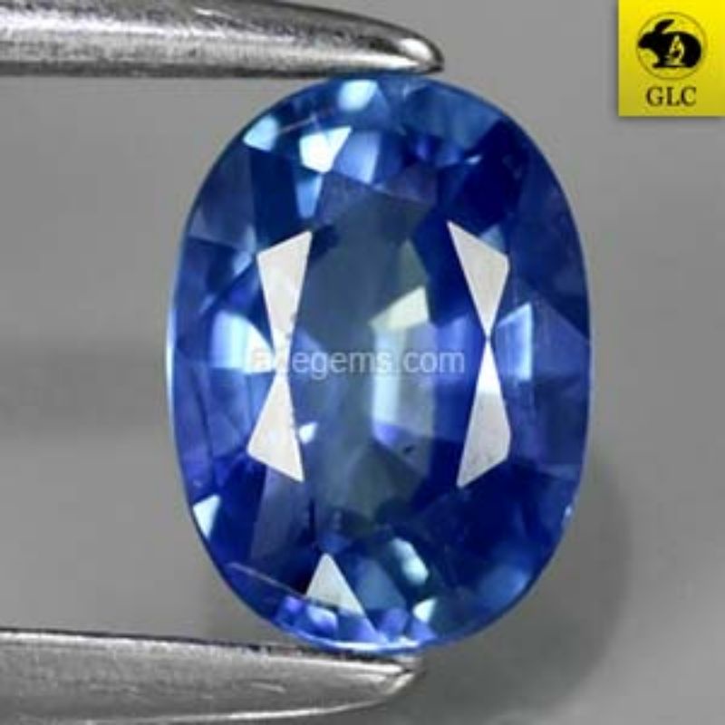 Jual SP-119 Batu Permata Cornflower Blue Sapphire Safir Biru Oval ...