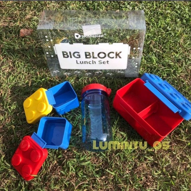 Jual Lunch box lunch set tempat makan big block tempat makan lego ...