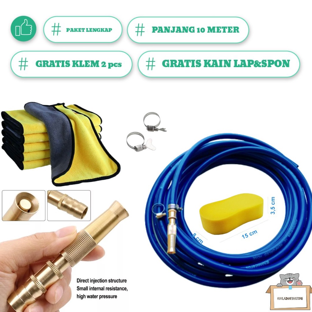 Jual MRENEEO PAKET LENGKAP CUCI MOBIL/MOTOR - SET SELANG DOP 1/2 INCH ...