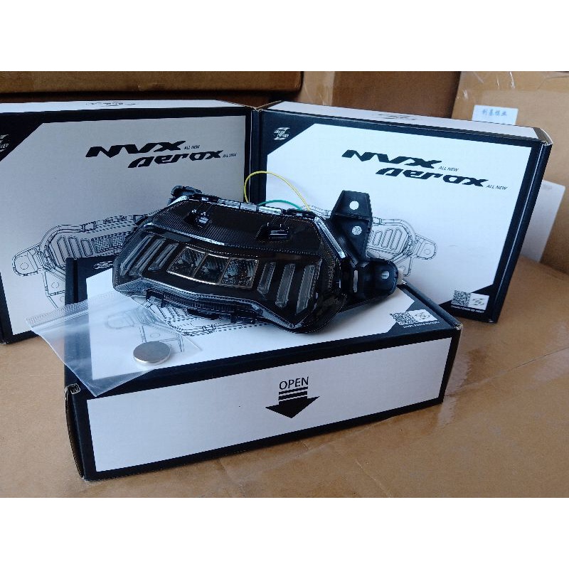 Jual Stoplamp Lampu Rem Belakang Running LED Smoke New Aerox 155 ...