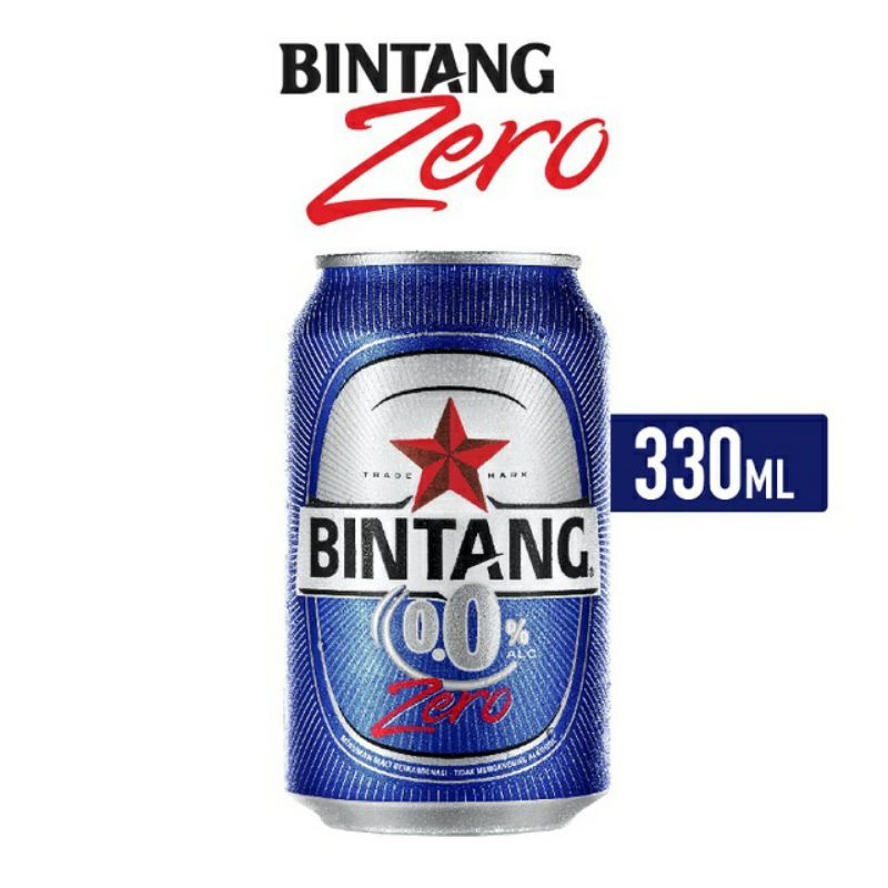 Jual Bintang Zero Minuman Berkarbonasi 330 ml | Shopee Indonesia