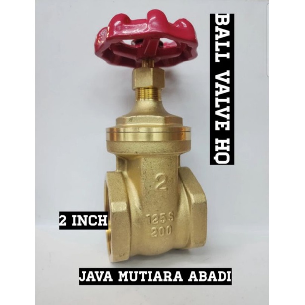 Jual Gate Valve Kuningan HQ 2"/ Merek HQ 2 inch | Shopee Indonesia