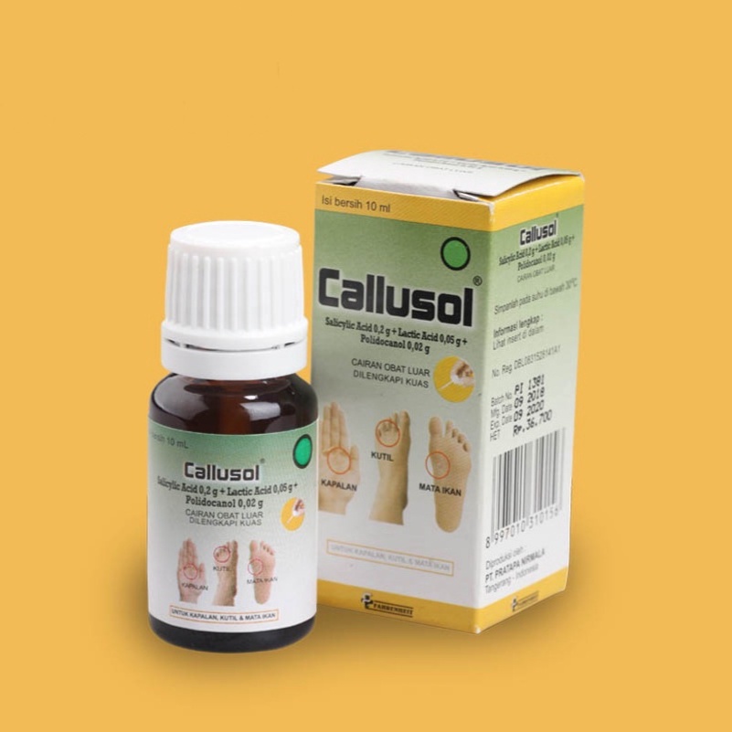 Jual Callusol - Obat Kutil dan Mata Ikan | Shopee Indonesia