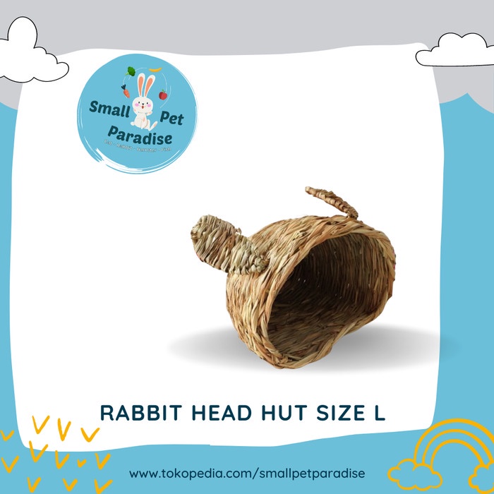 Jual Rabbit Head Hut Hay / Semi Tunnel Model Kepala Kelinci (L ...
