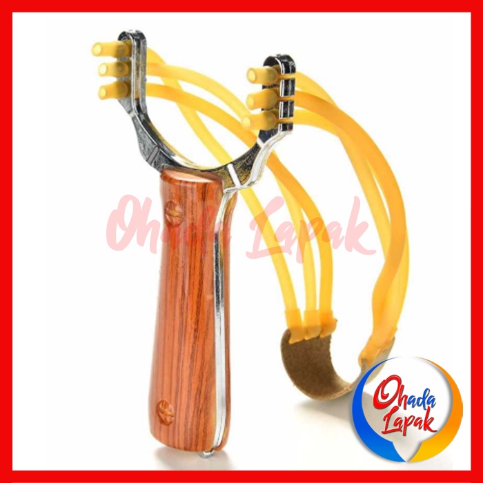 Jual Ketapel Aluminium Katapel Besi Berburu Slingshot Catapult Survival ...