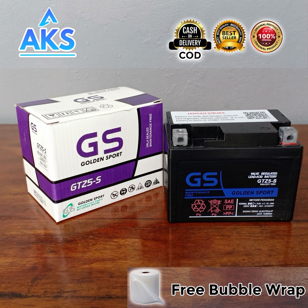 Jual Aki Motor Kering Mio J, Soul GT, Mio M3 Aki GS GTZ5S MF | Shopee Indonesia
