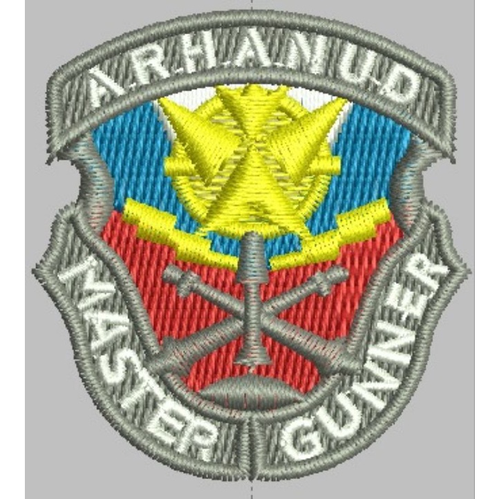 Jual File emb wilcom bordir logo arhanud master gunner | Shopee Indonesia