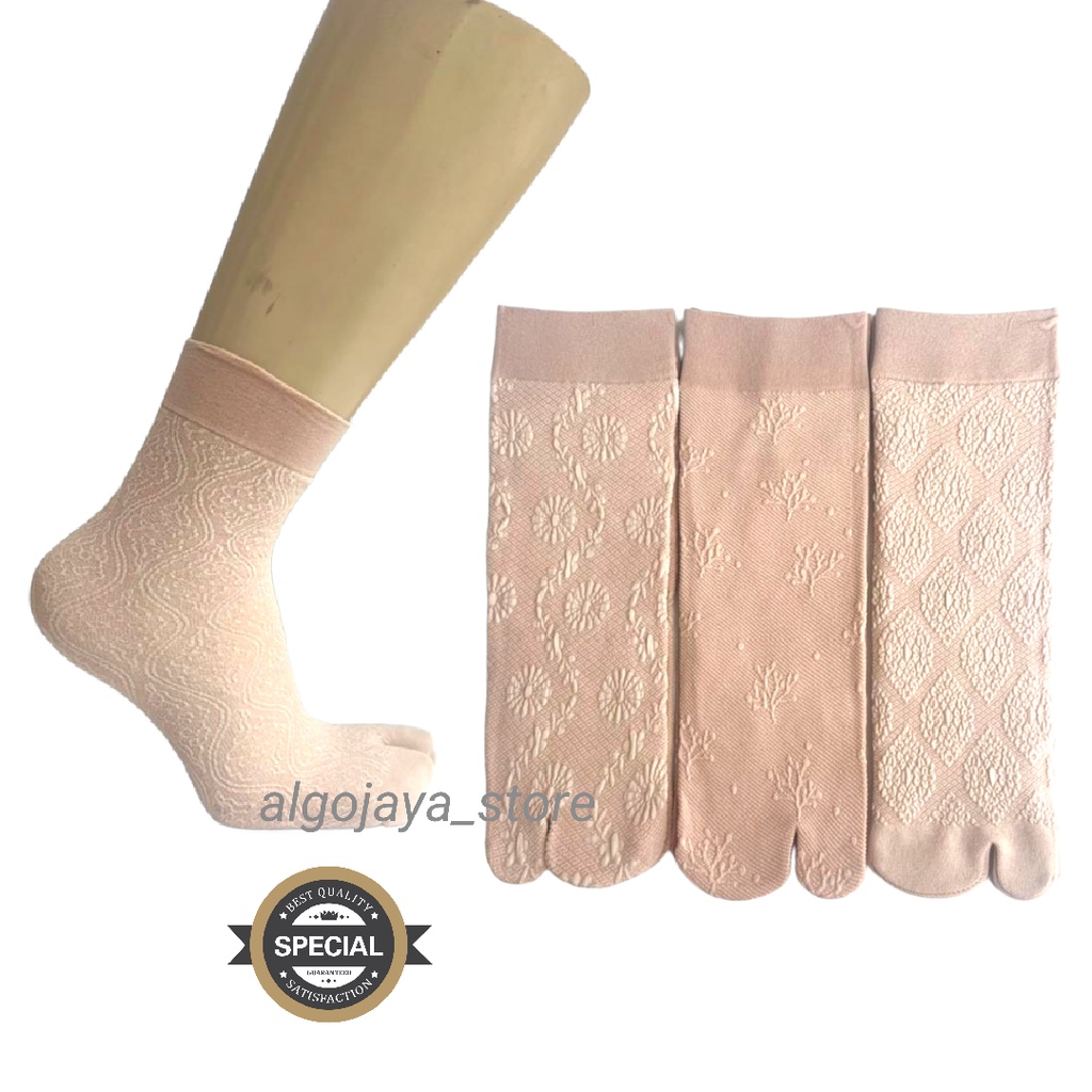 Jual kaos kaki wanita jempol muslimah 2 jari model terbaru korea ...