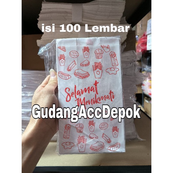Jual Kantong Roti / Kertas Bag Bolu / Paper Bag Motif Selamat Menikmati ...