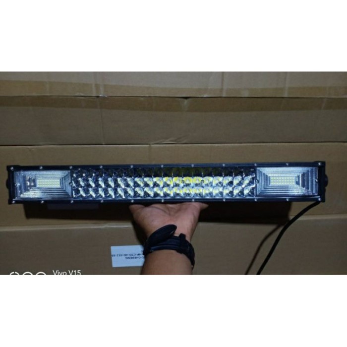 Jual LED LIGHT BAR OSRAM 3 ROW SINAR PUTIH 1 MODE SUPER TERANG | Shopee ...