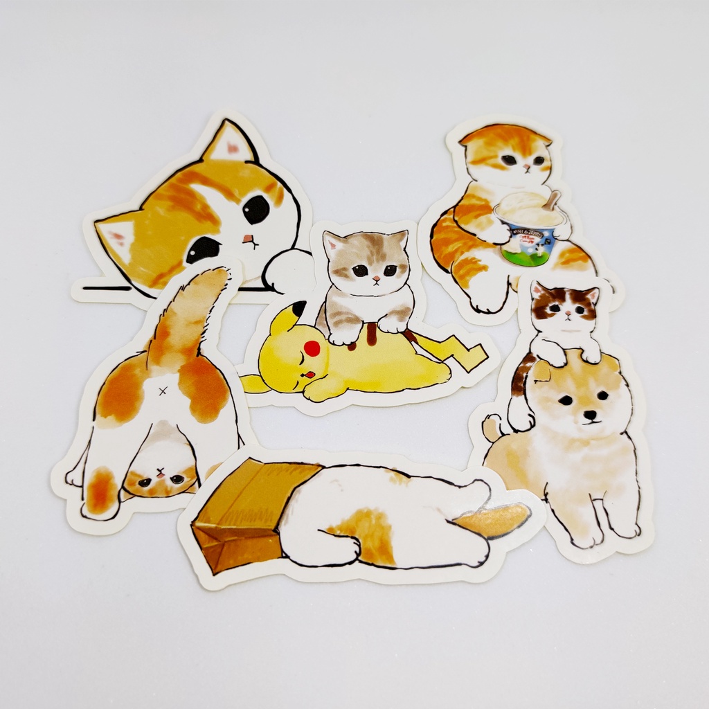 Jual Sticker Neko Chan si Kucing Oren | Oyen Preman Kampung Lucu ...