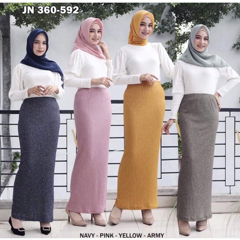 Jual ROK RAJUT SPAN /ROK RAJUT PREMIUM/ ROK RAJUT PANJANG | Shopee ...