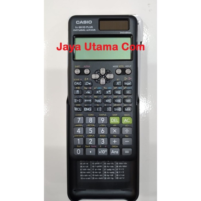 Jual KALKULATOR SCIENTIFIC CASIO FX 991ID PLUS 2 ORI FREE BATERAI LR44 ...
