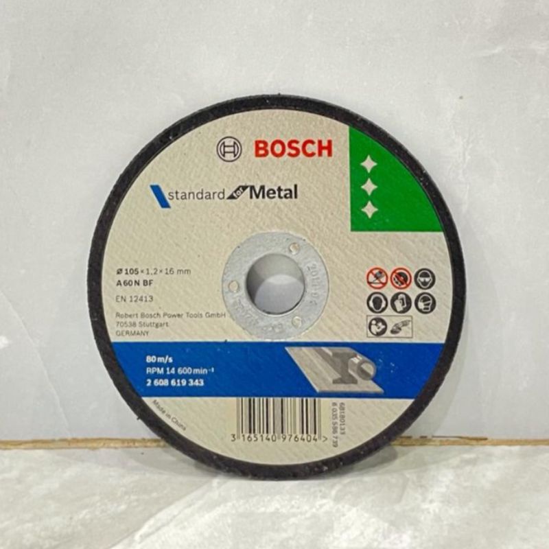 Jual Mata Gerinda / Batu Potong Besi / Cutting Disc 4" Bosch (343) | Shopee Indonesia