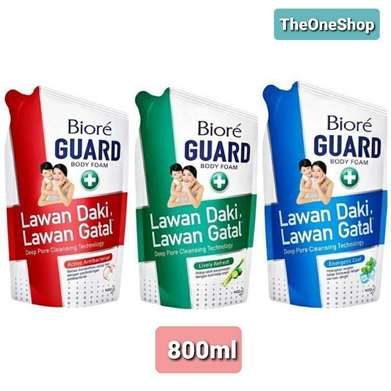 Jual BIORE GUARD Body Foam 800ml / Biore Guard Body Wash 800 ml ...