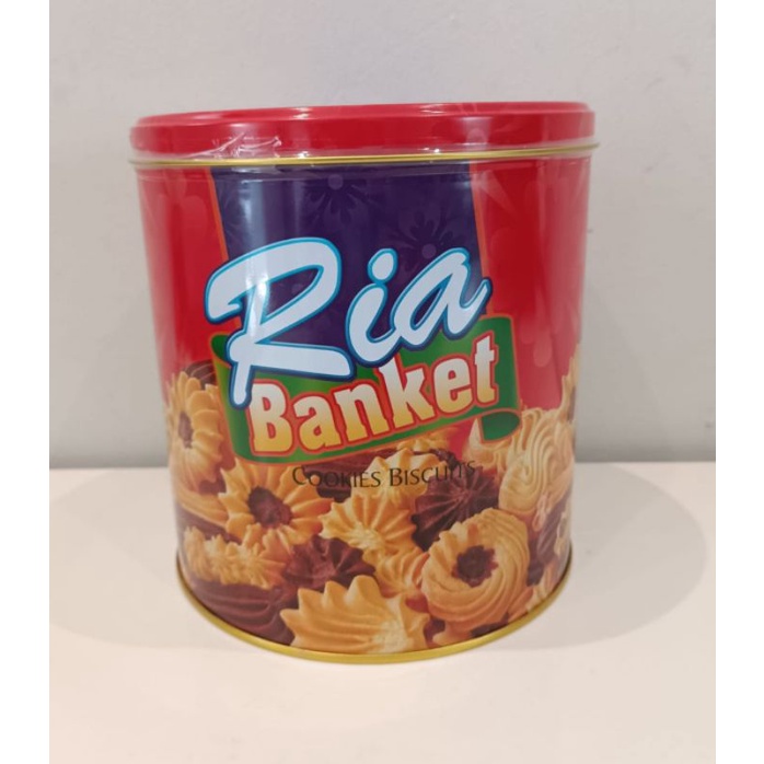 Jual Biskuit Cookies "Ria" Banket Kaleng 500 gram | Shopee Indonesia