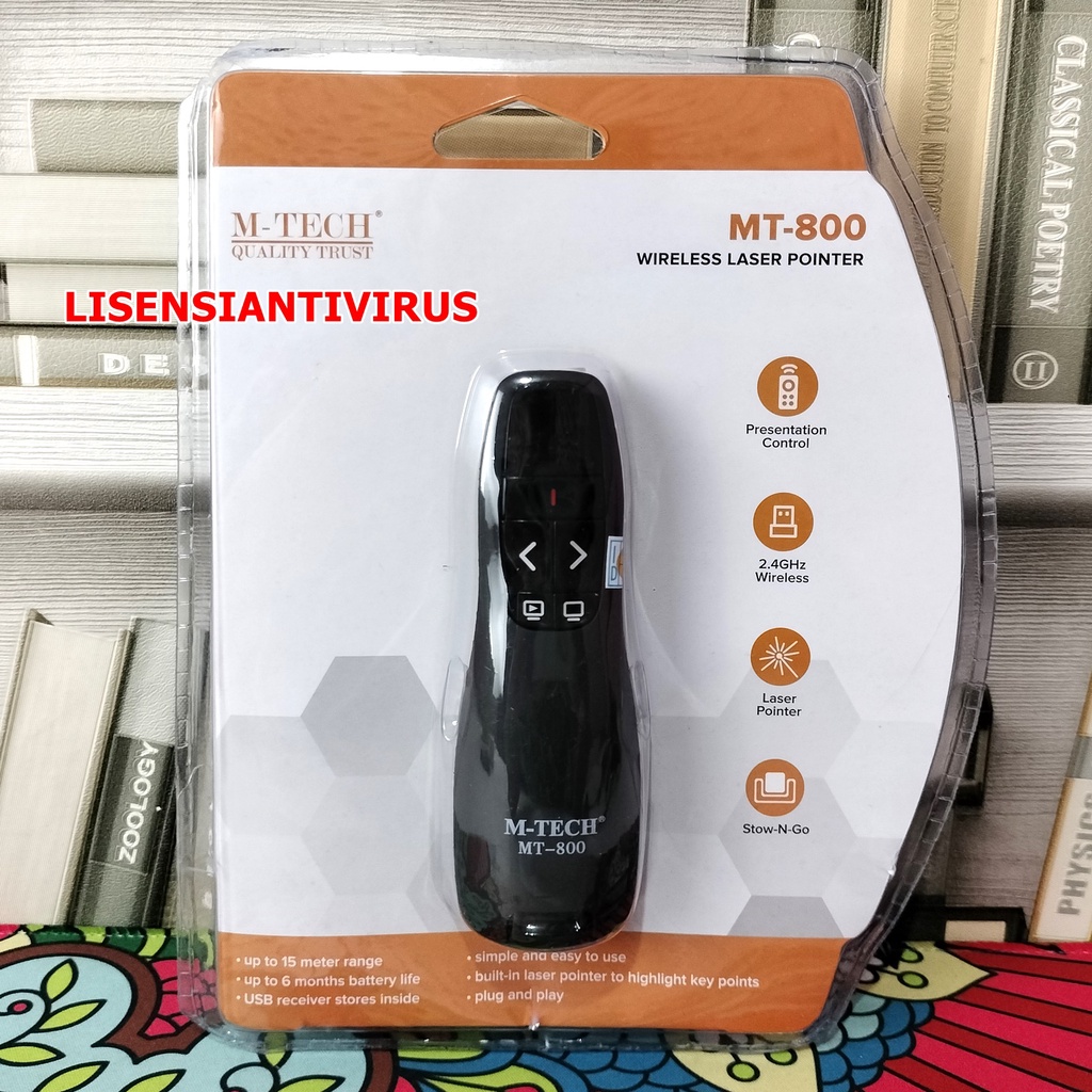 Jual Laser Pointer MTech MT800 wireless pointer presentasi laser ...