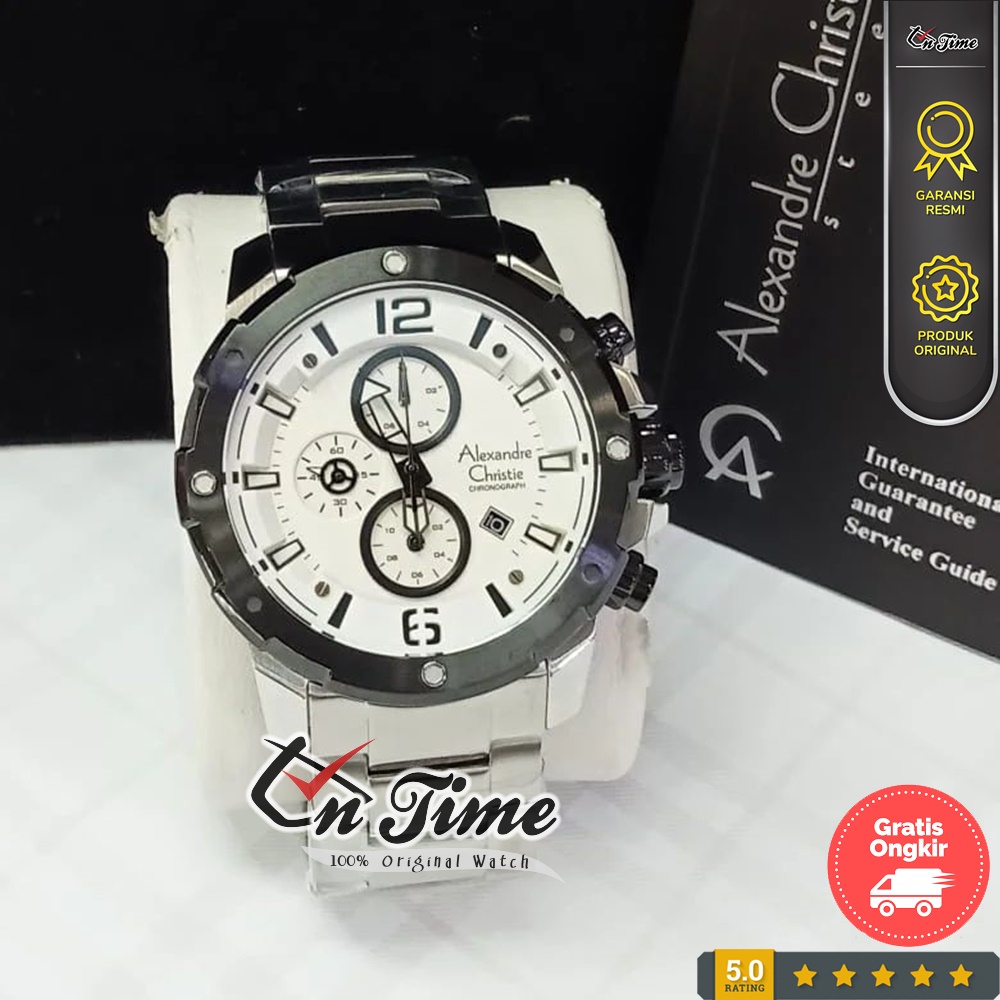 Jual Alexandre Christie Jam Tangan AC Pria 6410 MC Stainless Steel ...