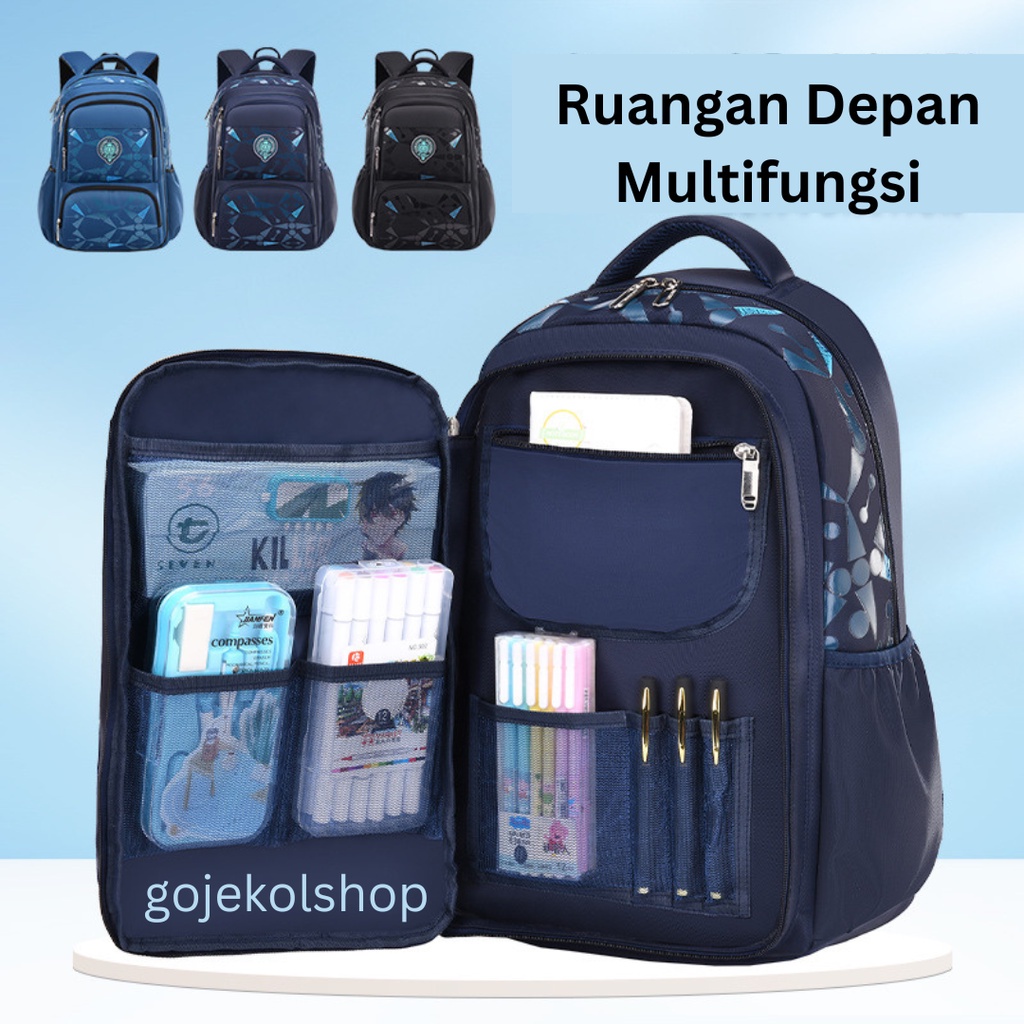 Jual Tas Ransel Anak Sekolah Perempuan Laki laki Waterproof Import | Shopee Indonesia