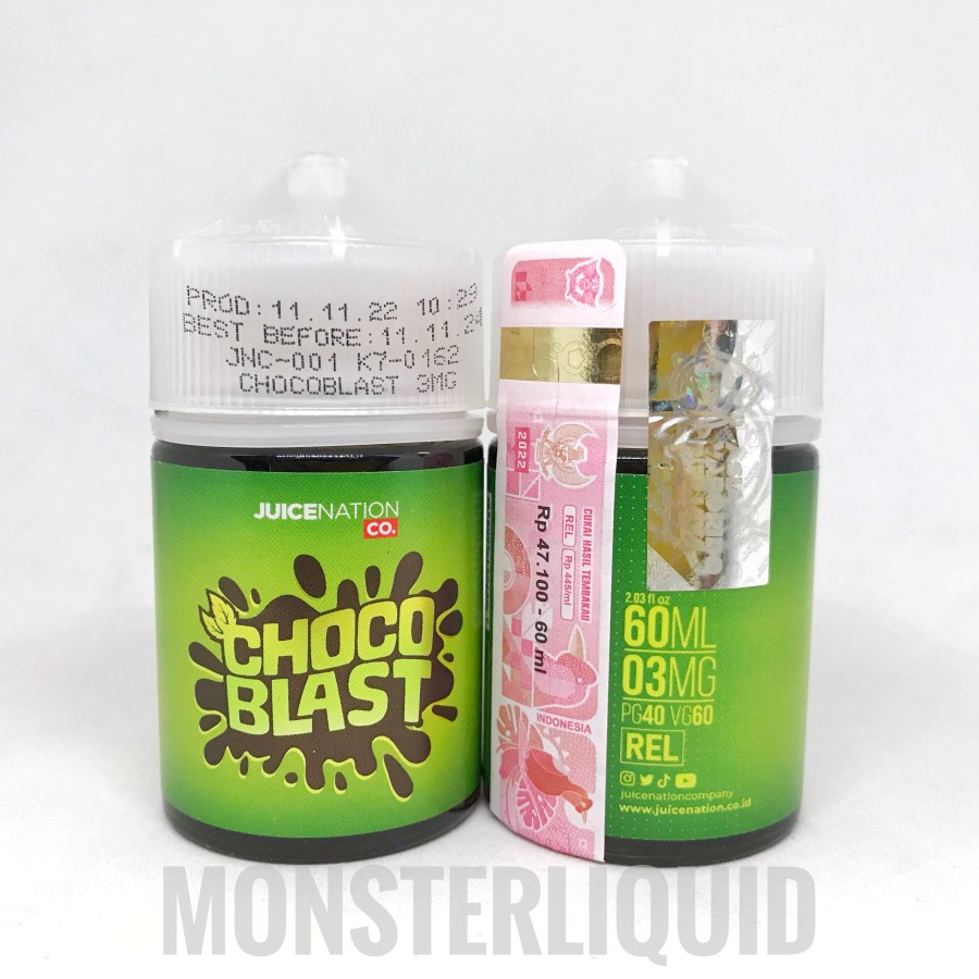 Jual CHOCO BLAST CHOCOLATE MINT BY JUICENATION 3MG 60ML | Shopee Indonesia