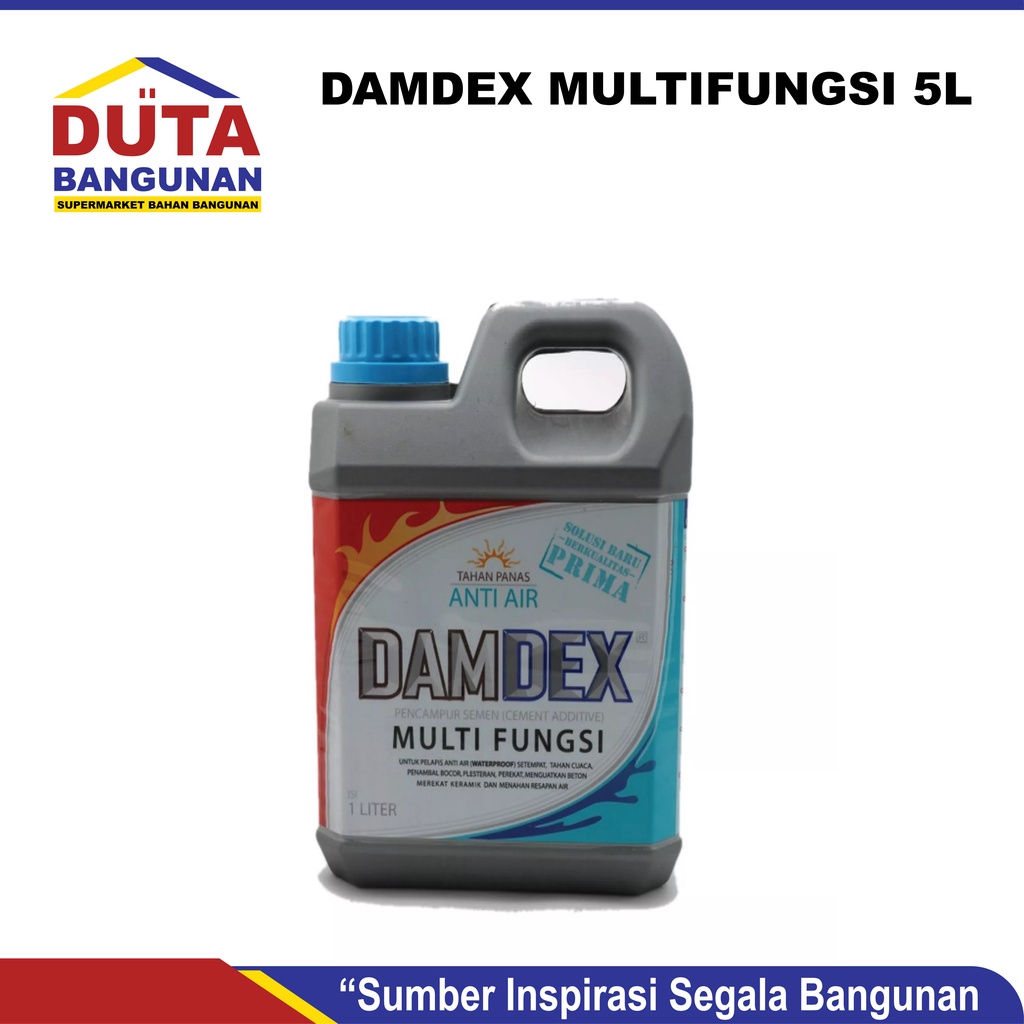 Jual Damdex 5 Liter multifungsi obat pengeras cor beton anti bocor ...