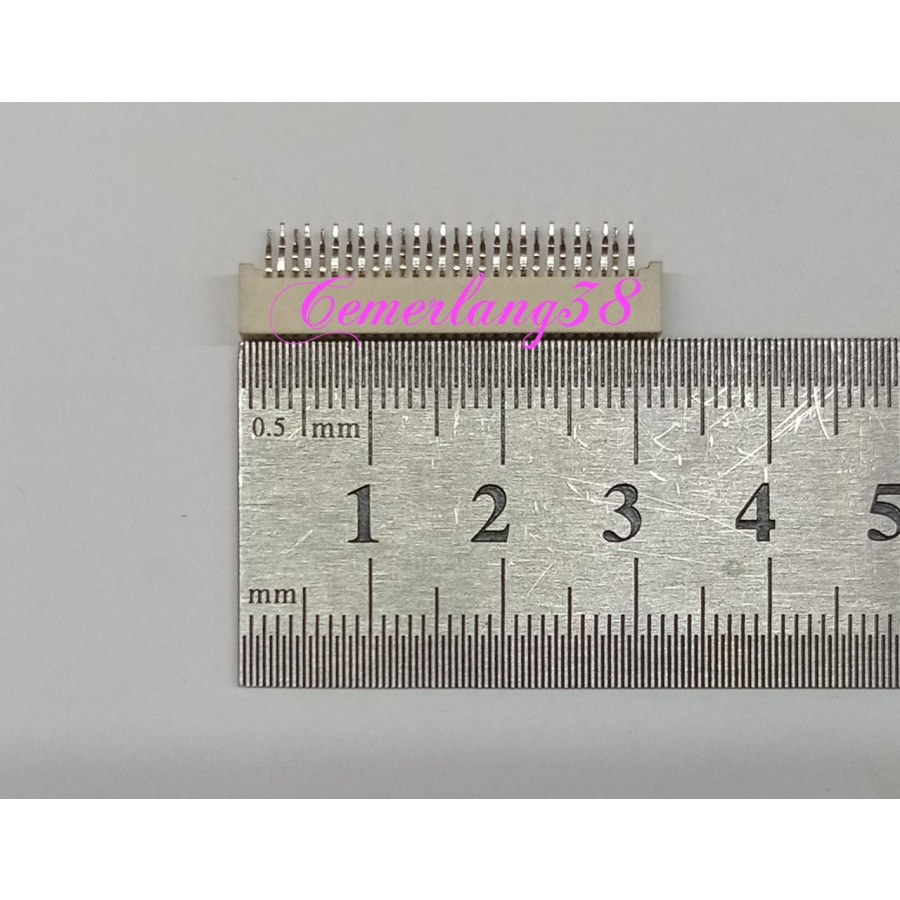 Jual Soket/Konektor Kabel Flexible 27 Pin FFC FPC 1.0mm (SDG) | Shopee ...