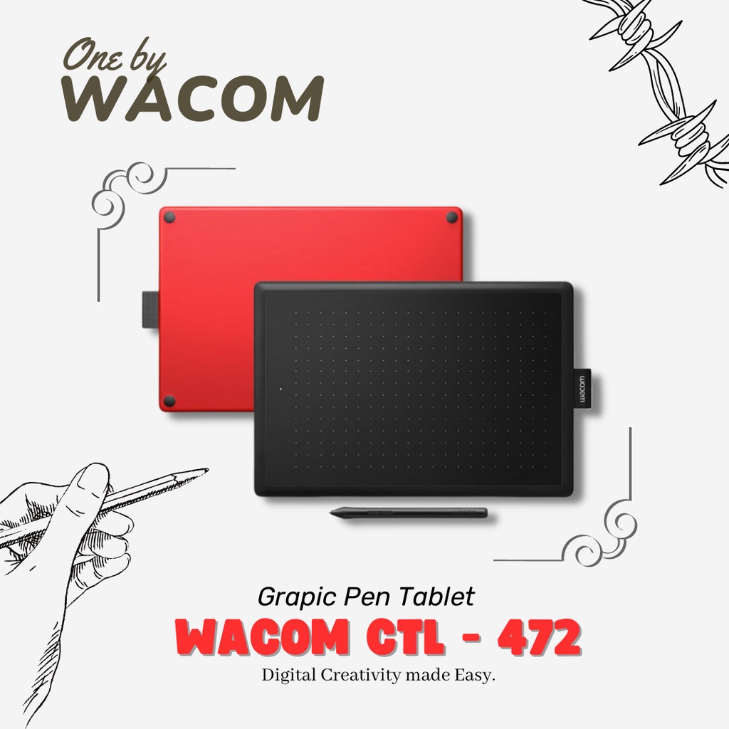 Jual Wacom One Small CTL-472 Drawing Pen tablet Original | Shopee Indonesia