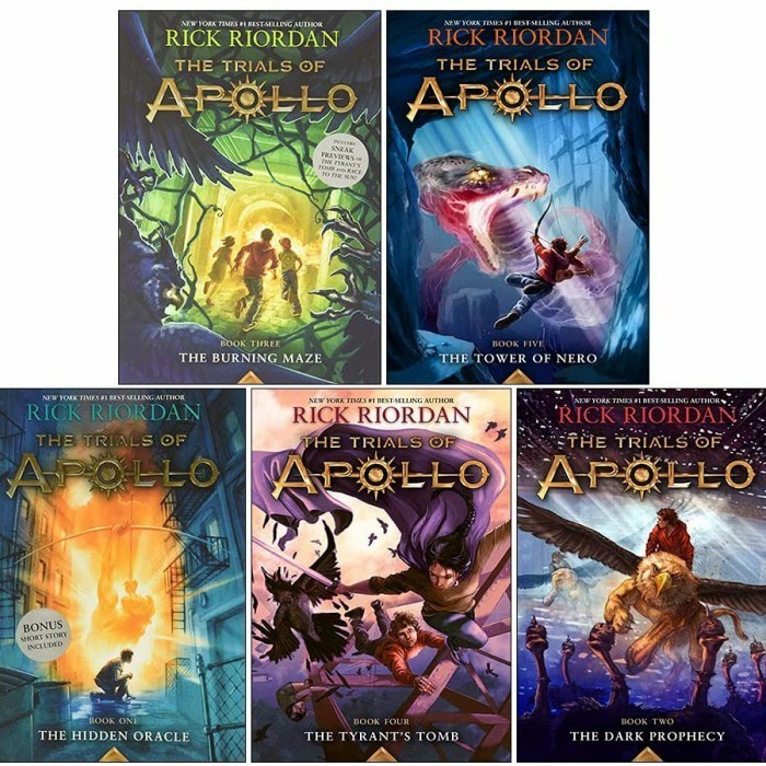 Jual Paket 5 buku The Trials of Apollo - Rick Riordan (English ...