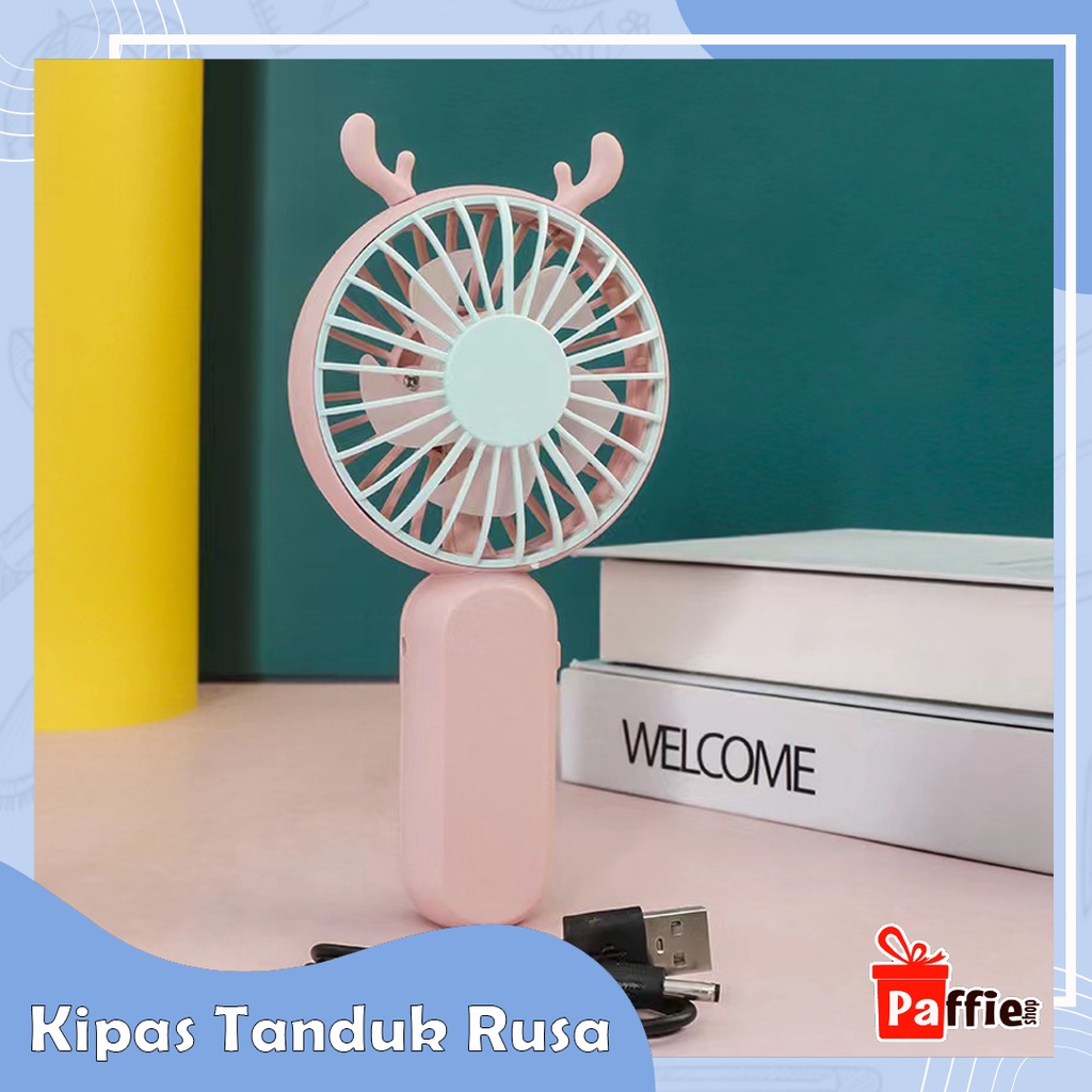 Jual Kipas Angin Genggam Electric Fan Hand Portable Serbaguna Tanduk ...