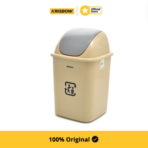 Jual Krisbow Dust Bin Tempat Sampah Plastik Tutup Ayun 20 Ltr | Shopee Indonesia