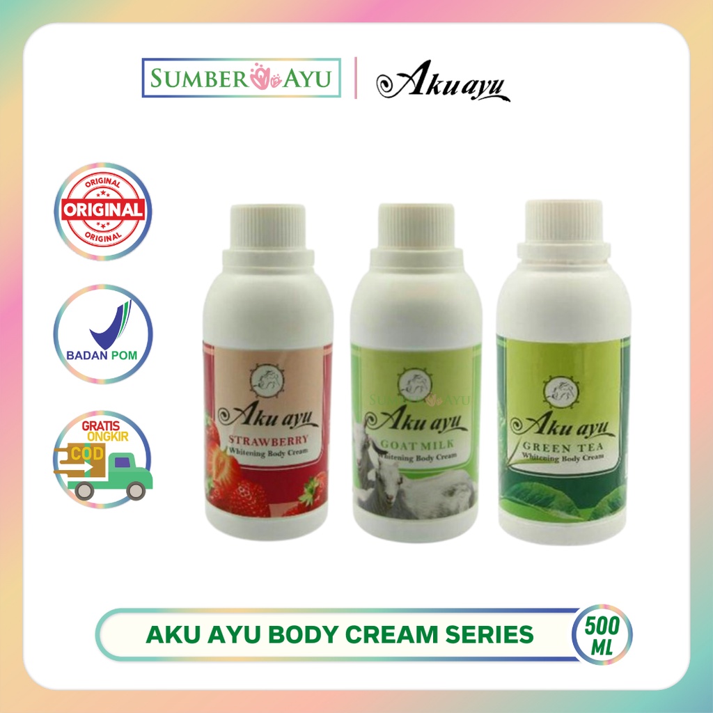 Jual Aku Ayu Whitening Body Cream 500ml | Shopee Indonesia