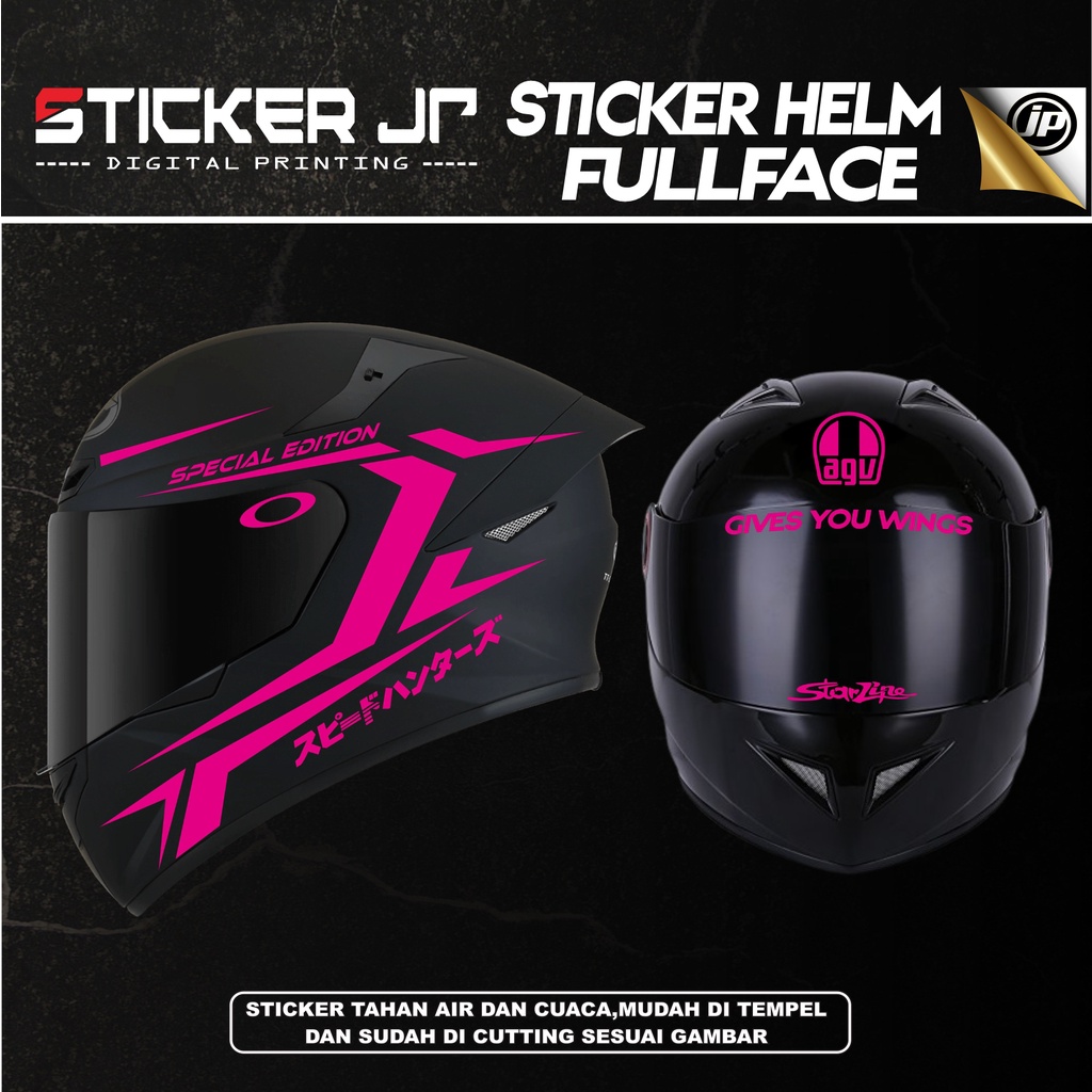 Jual Stiker Helm Full Face - Cutting Sticker helem FullFace StarLine ...