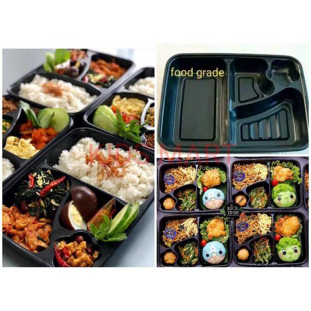 Jual Mika Bento sekat 4 per pak isi (50pcs) | Shopee Indonesia