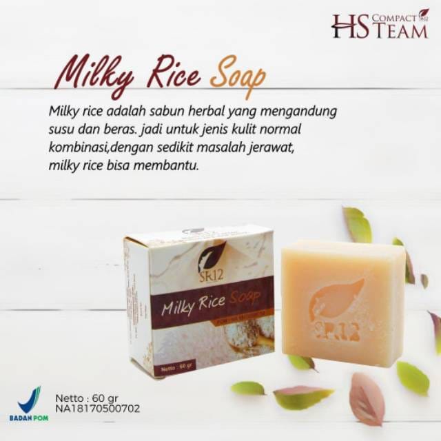 Jual Milky rice soap SR12/sabun susu beras/BPOM/HALAL | Shopee Indonesia