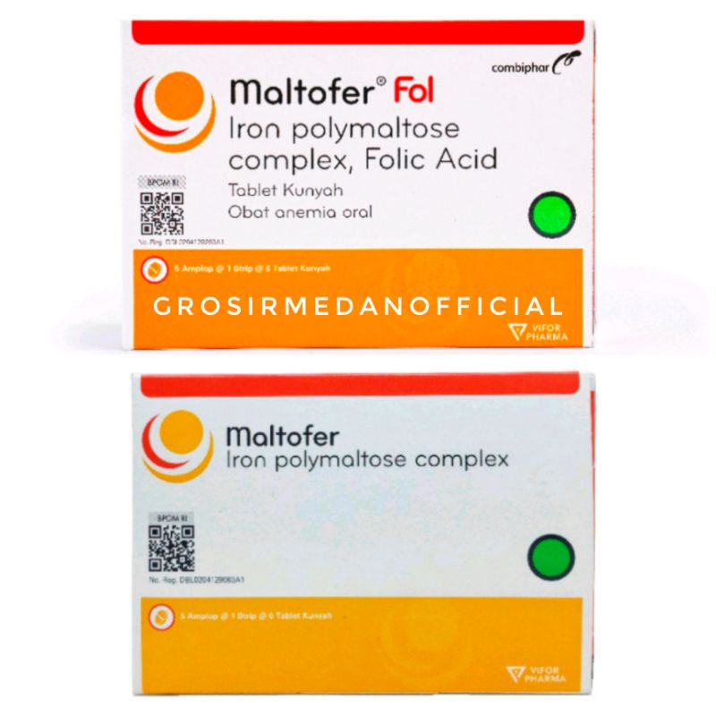 Jual MALTOFER CHEW DAN MALTOFER FOL per box - VITAMIN ZAT BESI CEGAH ...