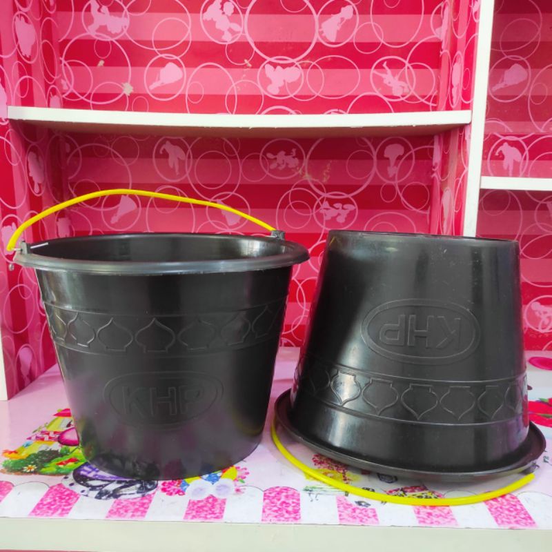 Jual EMBER/TIMBA COR HITAM SERBAGUNA / KAPASITAS 2GL | Shopee Indonesia