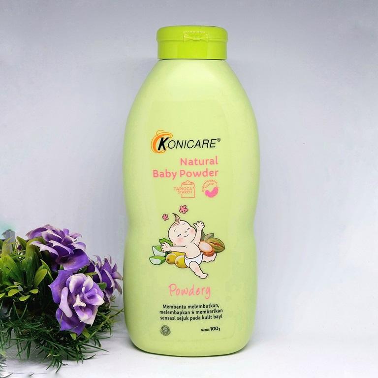 Jual KONICARE NATURAL BABY POWDER (POWDERY) | Shopee Indonesia