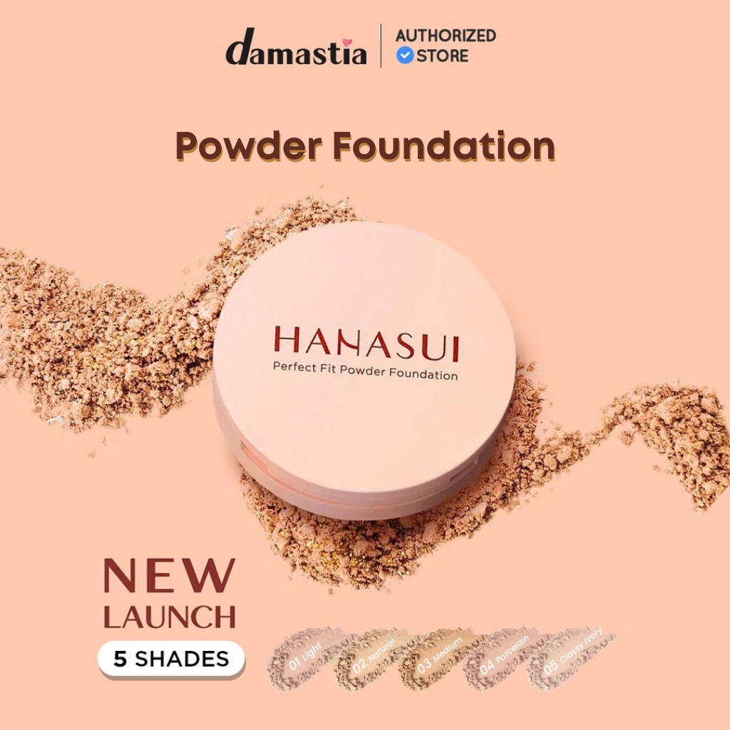 Jual Hanasui Perfect Fit Powder Foundation 12.5g | Natural Light Medium ...