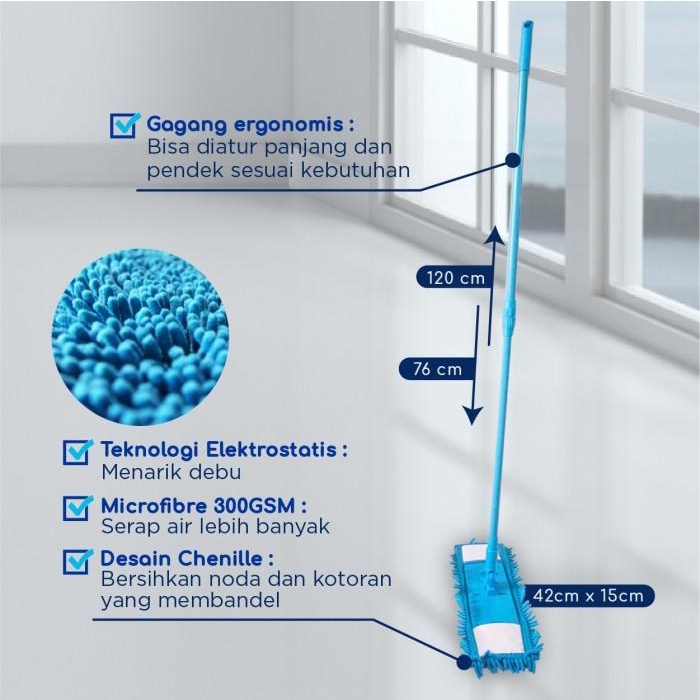 Jual Eco Fibre Mop Refill Alat Pel Lantai Super Mop Harga Promo Best Seller | Shopee Indonesia