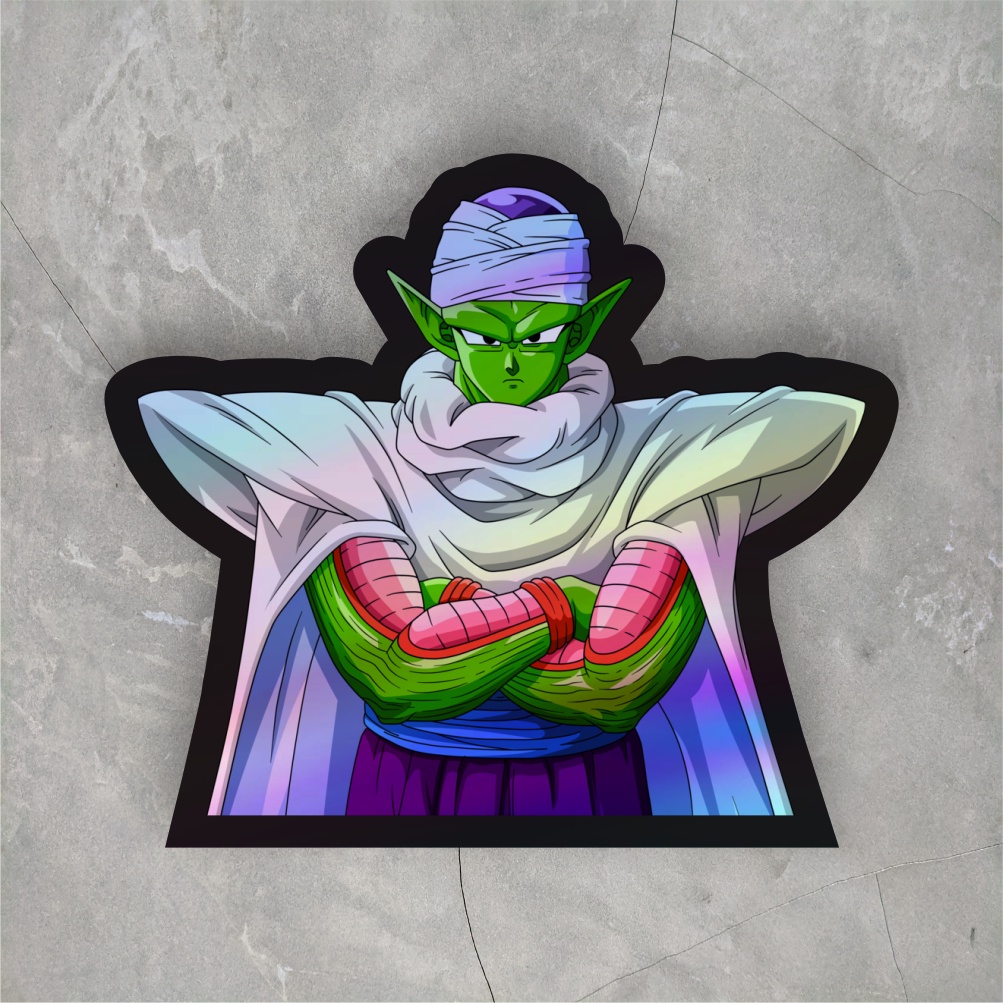 Jual Sticker Hologram Anime Piccolo | Sticker Dragon ball Holo ukuran 7 ...