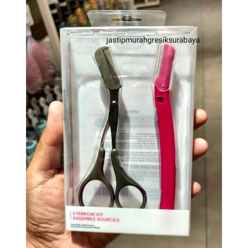 Jual EYEBROW KIT MINISO EYEBROW RAZOR EYEBROW COMB GUNTING ALIS MINISO ...