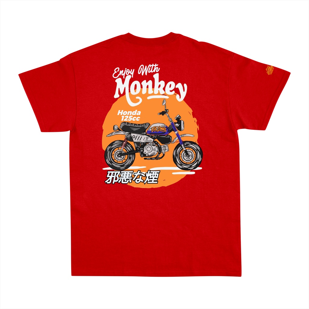 Jual Kaos motor Kaos Lengan Pendek "Evilsmoke kode - MONKEY free random merchandise | Shopee ...