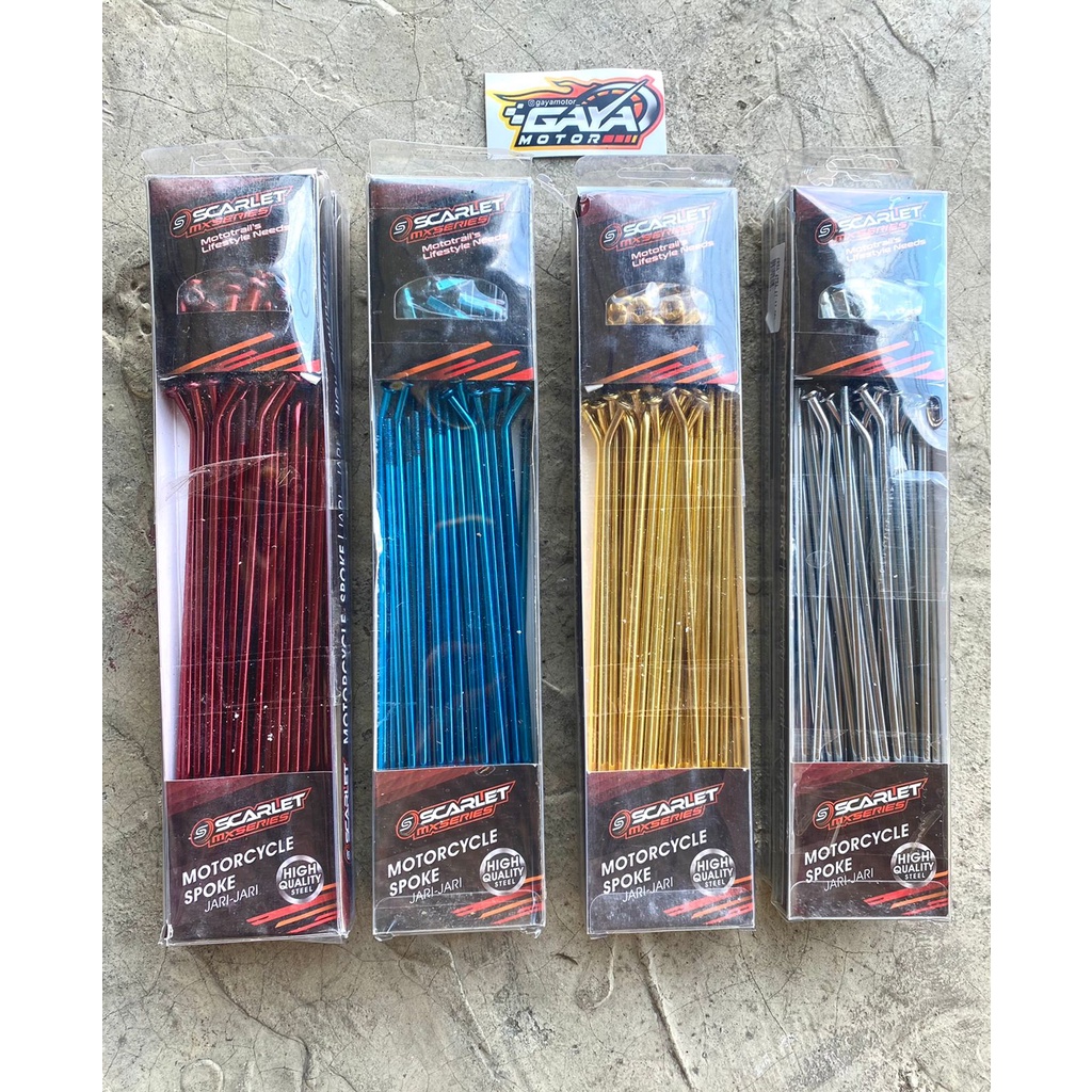 Jual Jari Jari Supermoto Ruji Motor Trail KLX 150 CRF 150 Scarlet ...