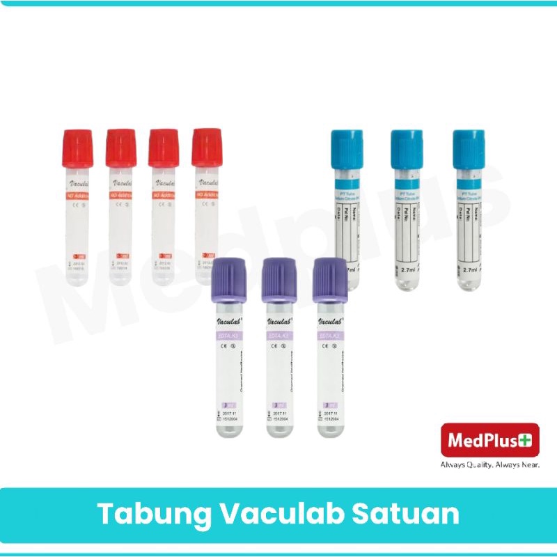Jual Tabung Darah Sample Vaculab Blood Colection Tube / Eceran | Shopee ...