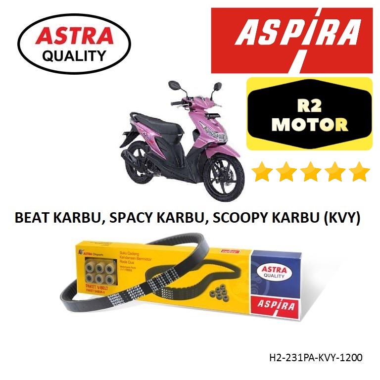 Jual VBELT SET PLUS ROLLER KVY ASPIRA BEAT SPACY SCOOPY KARBU ORIGINAL ...