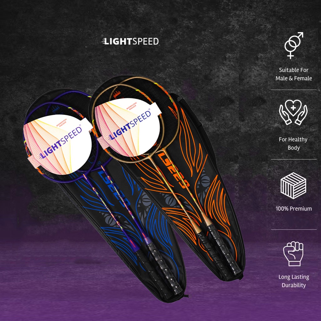 Jual LIGHTSPEED RAKET BADMINTON 229/ RAKET BULU TANGKIS ISI 2 FREE BAG ...