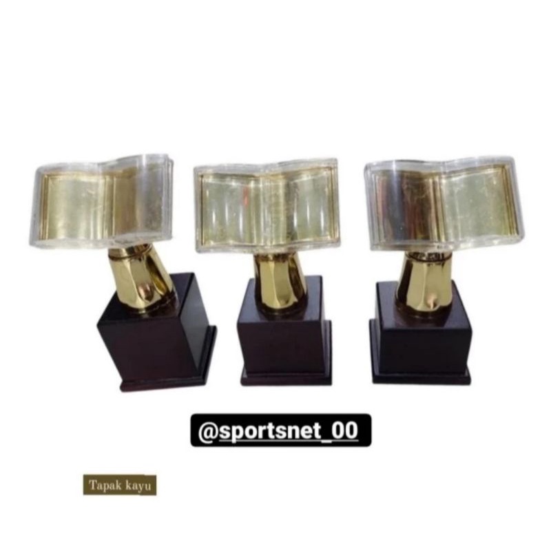 Jual Piala Murah / Piala Model Al Quran / Trophy Model Buku Tapak Kayu ...